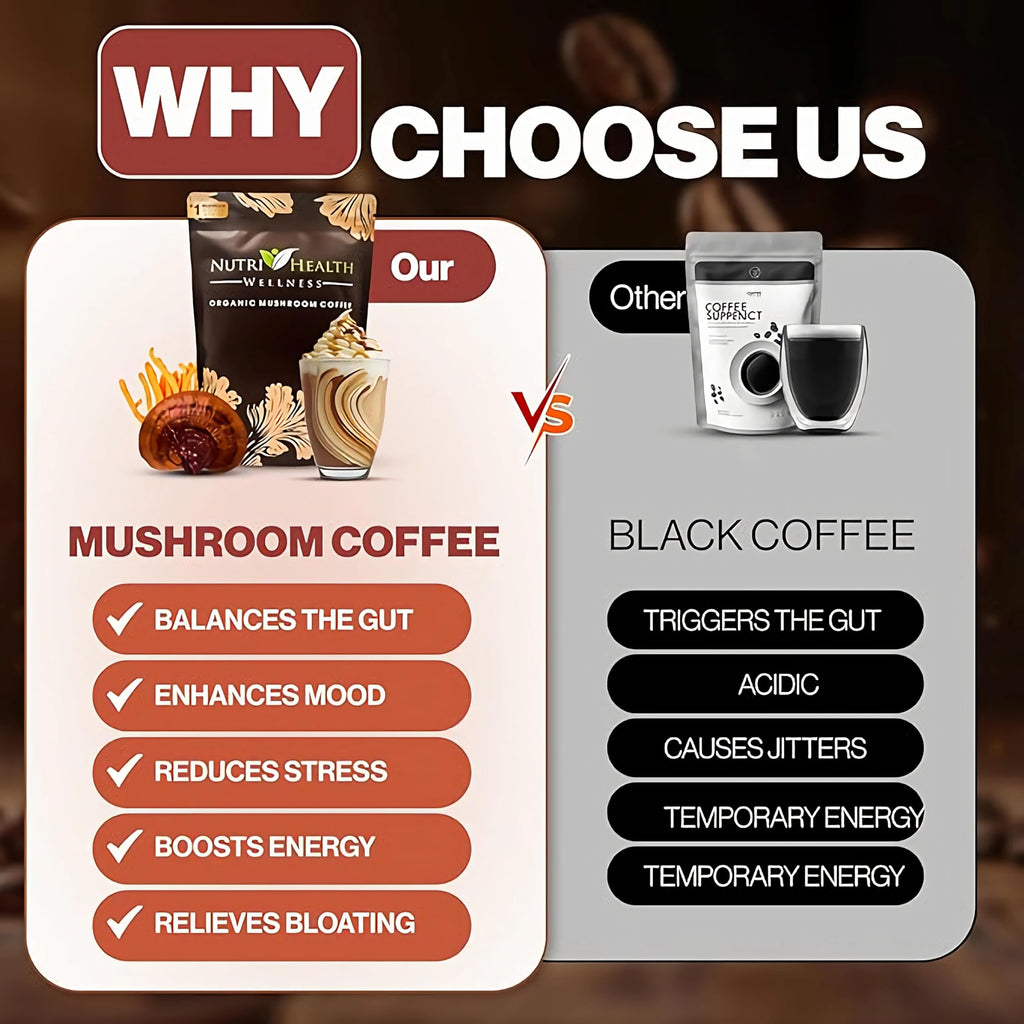 nutrient-packed mushroom coffee for health