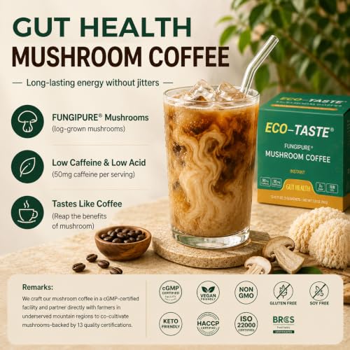 Nutrient-packed mushroom coffee mix