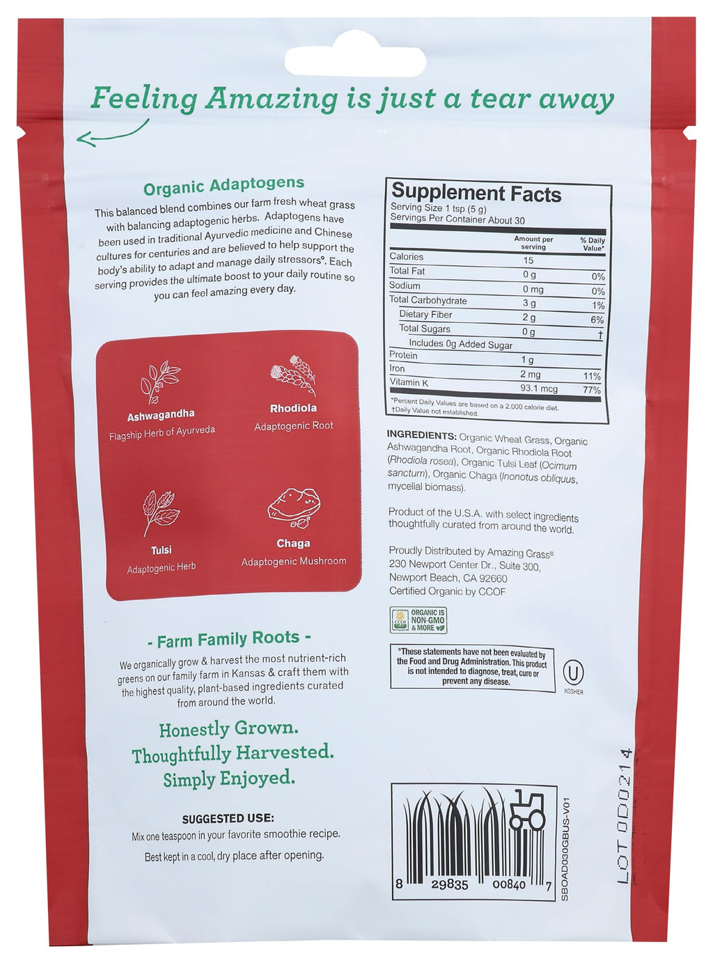 nutrient-rich adaptogen booster powder