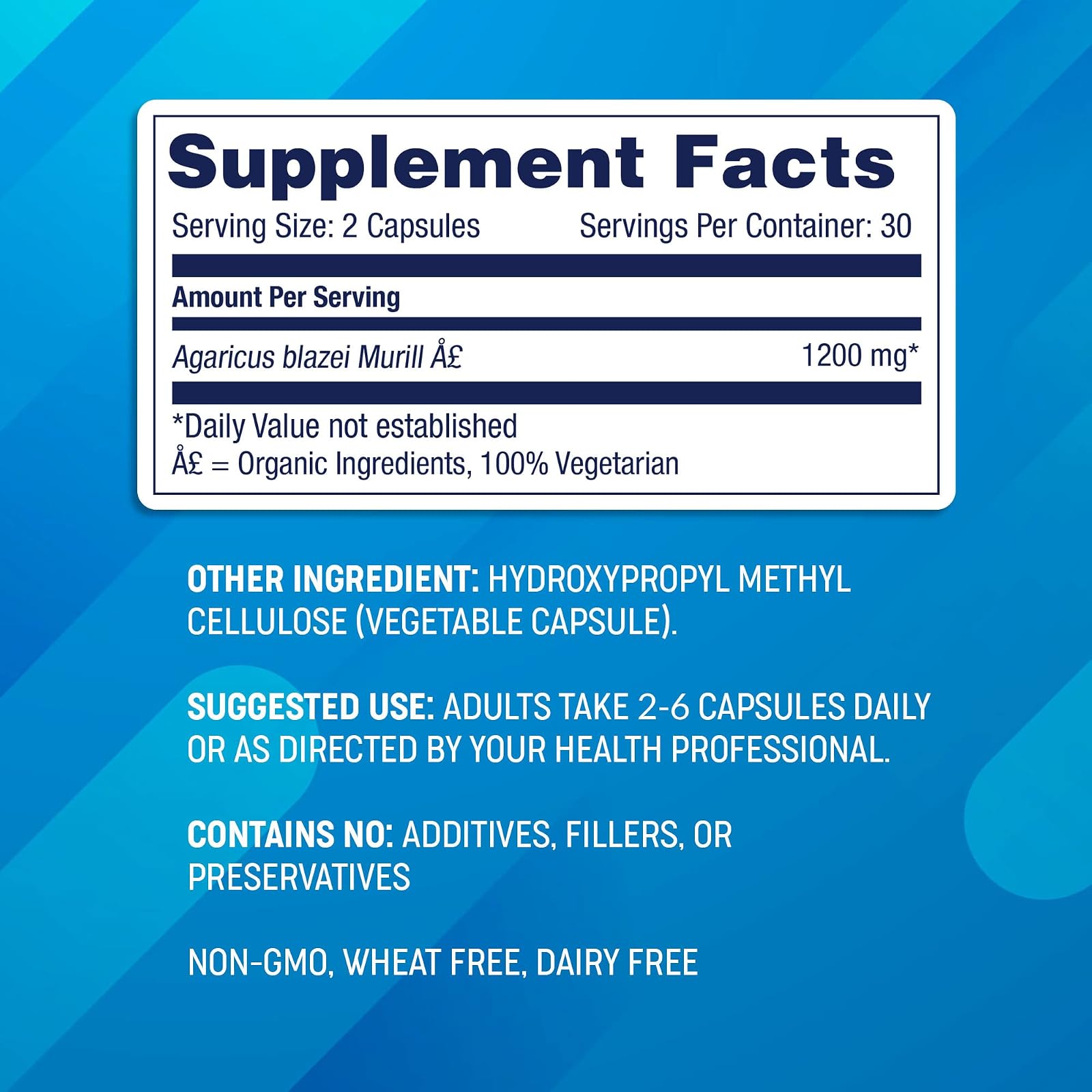 nutrient-rich Agaricus Blazei supplement