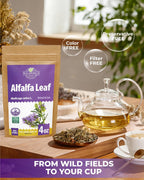 Nutrient-rich alfalfa tea blend
