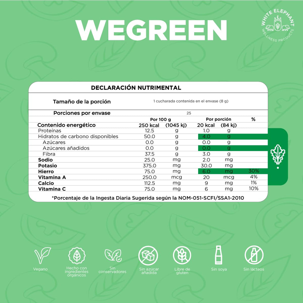 nutrient-rich algae and grass blend
