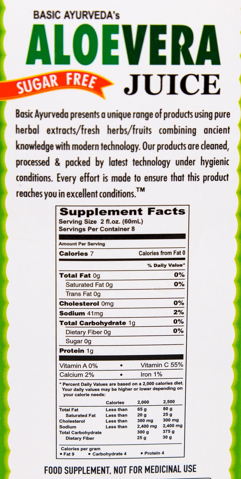 nutrient-rich aloe vera drink