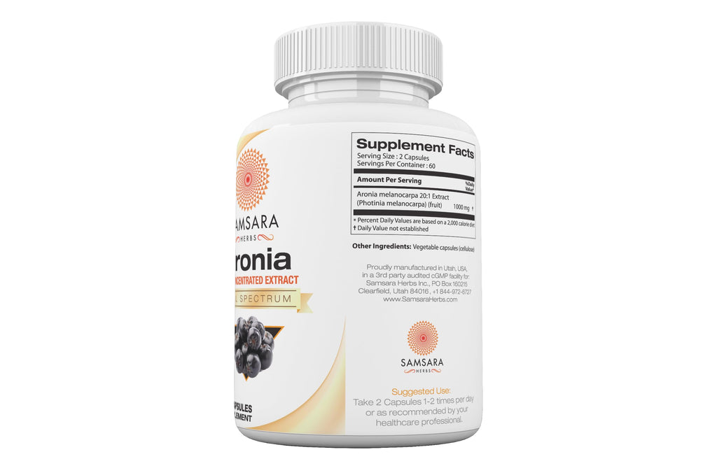 nutrient-rich aronia berry supplement