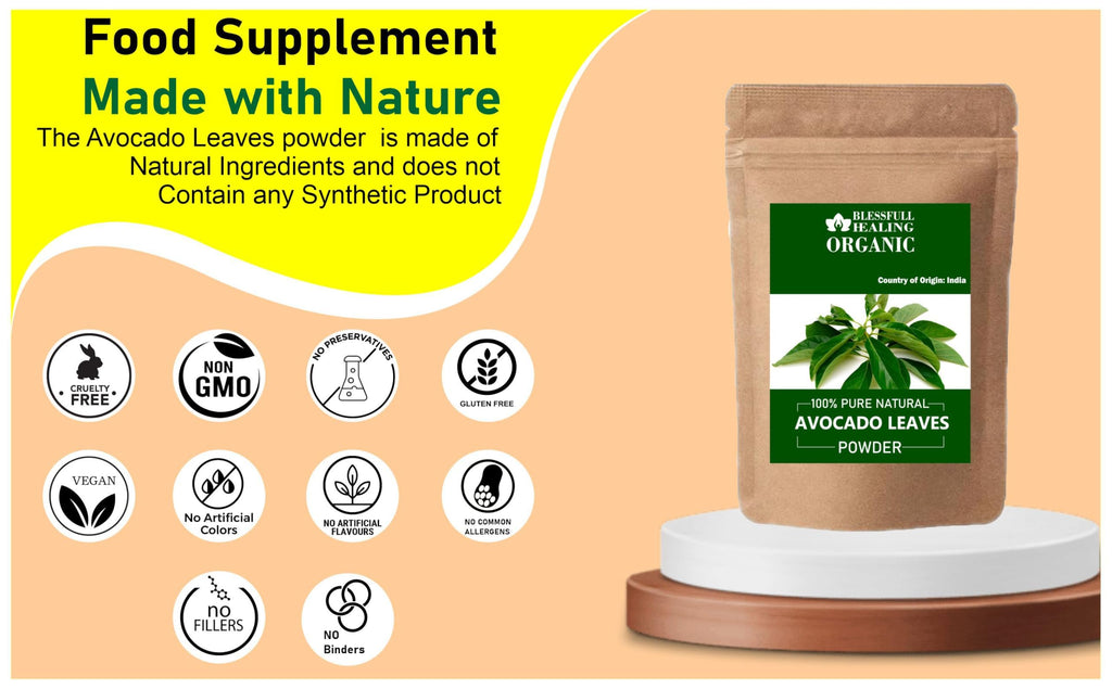 nutrient-rich avocado leaves powder