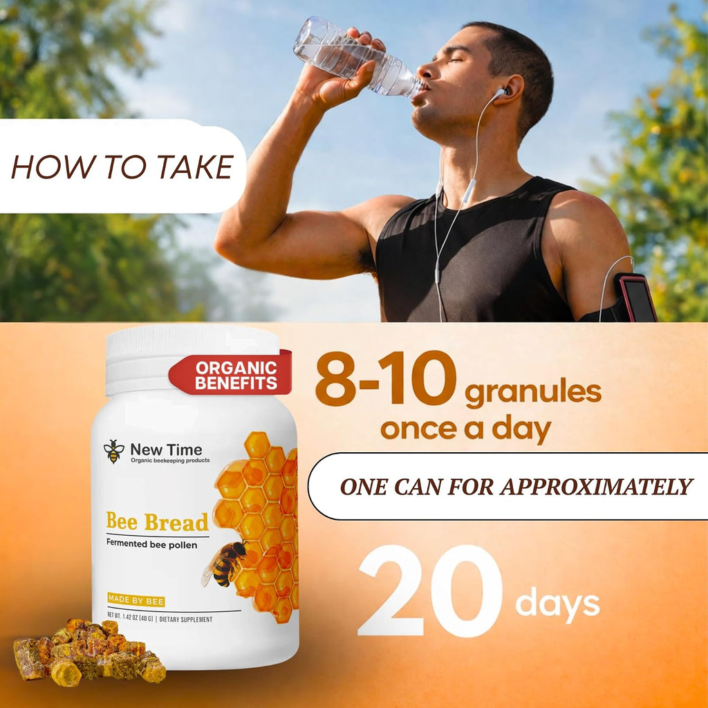 nutrient-rich bee bread supplement