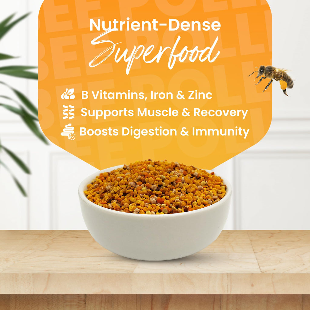 nutrient-rich bee pollen granules for wellness