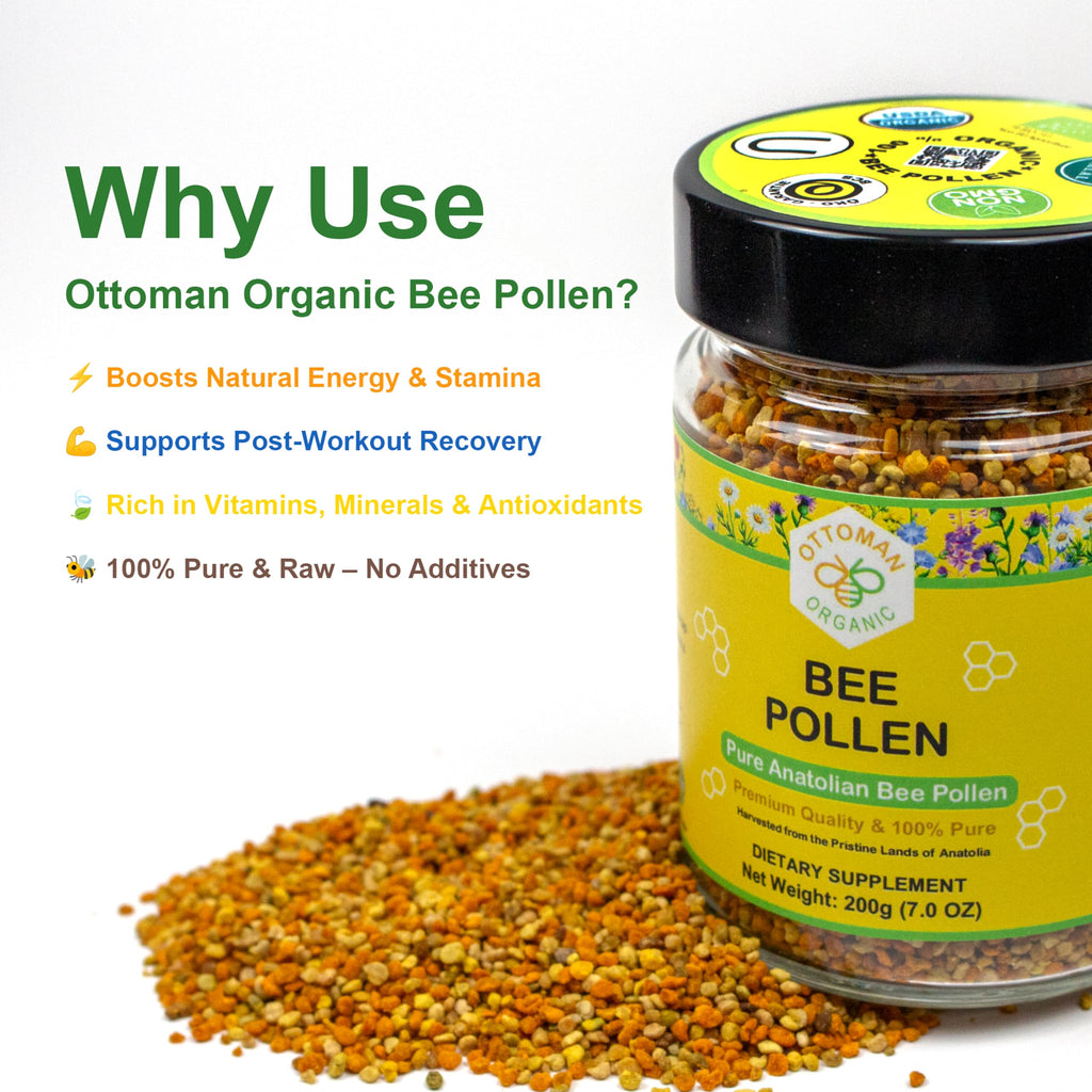 nutrient-rich bee pollen powder