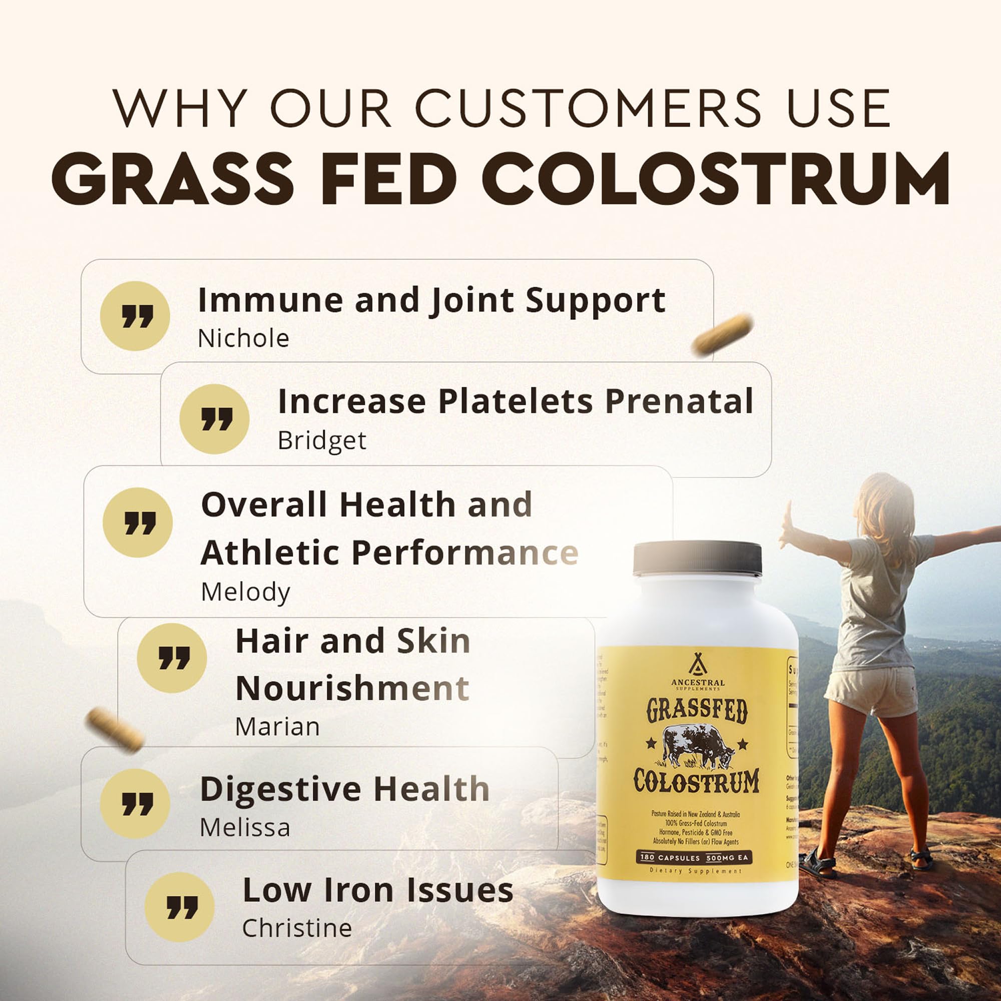 nutrient-rich beef colostrum capsules