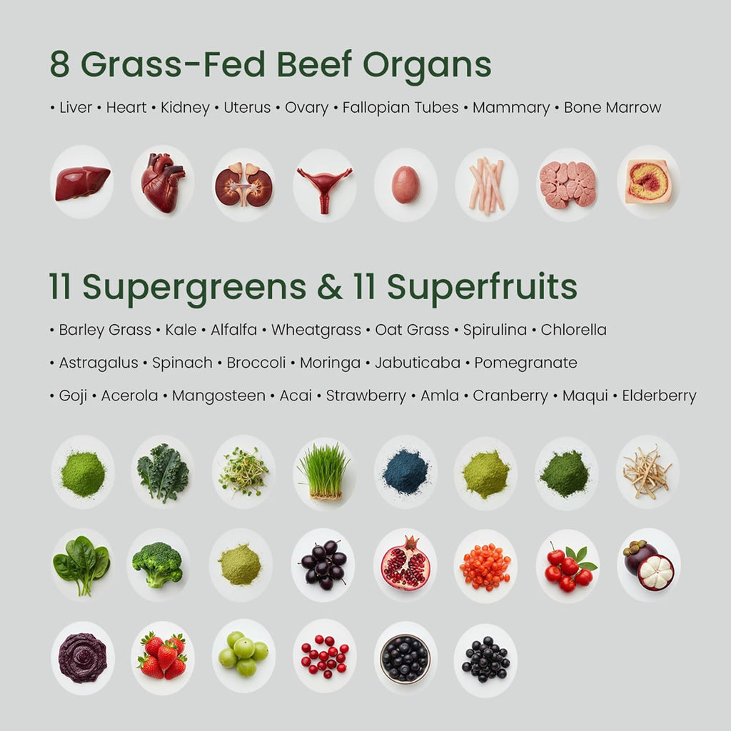 nutrient-rich beef organ capsules