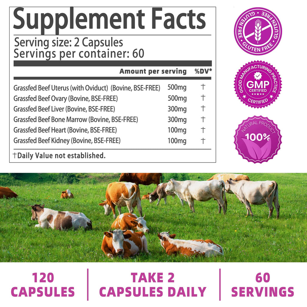 nutrient-rich beef organ capsules