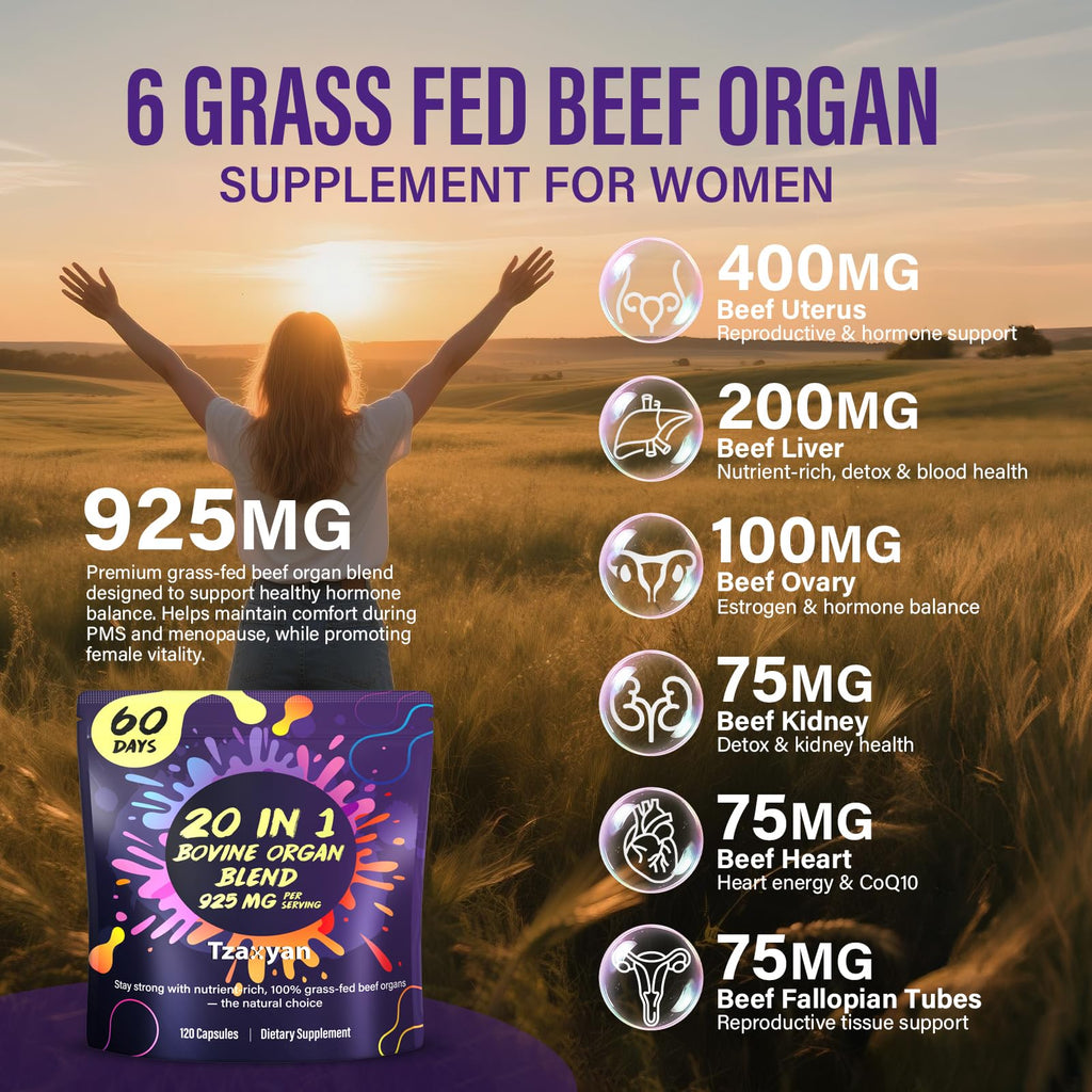 nutrient-rich beef organ capsules