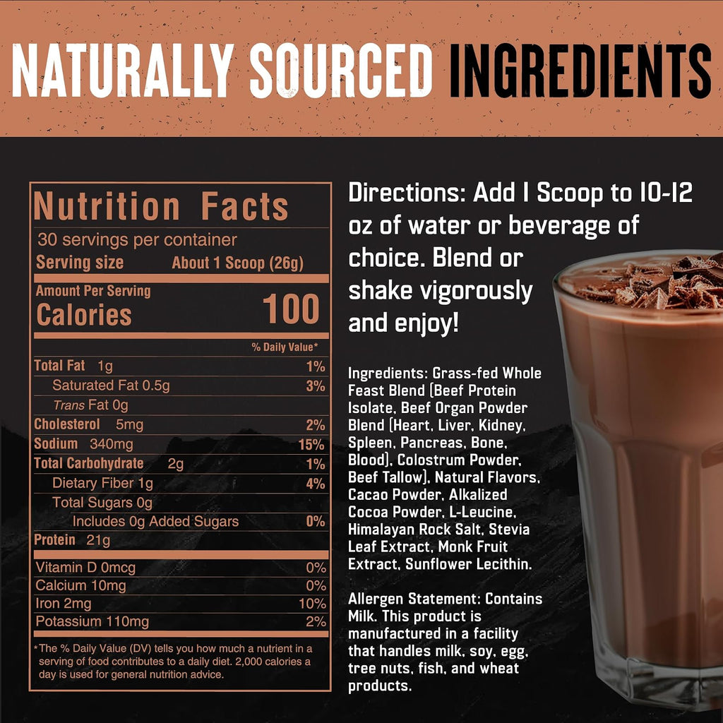 Nutrient-rich beef protein for recovery