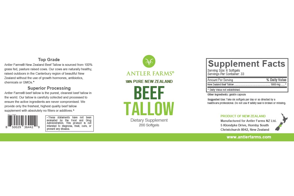 nutrient-rich beef tallow capsules