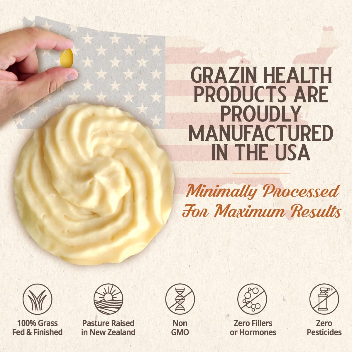 Nutrient-rich beef tallow capsules
