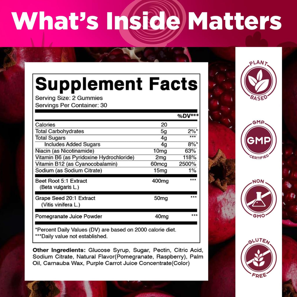 Nutrient-rich beet root gummies