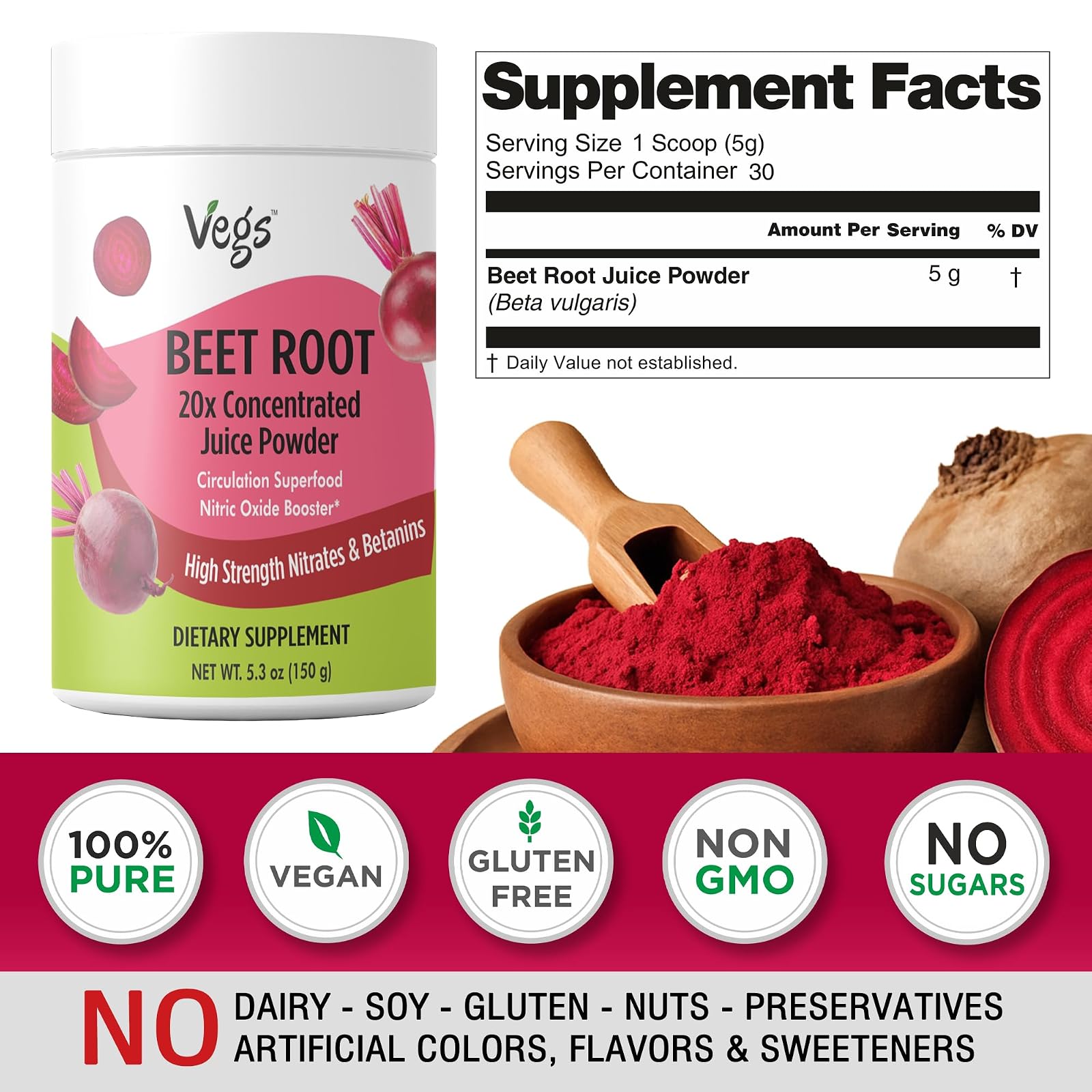 nutrient-rich beet root supplement