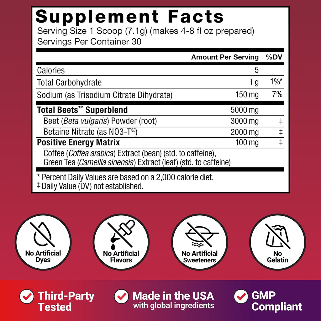 nutrient-rich beet root supplement