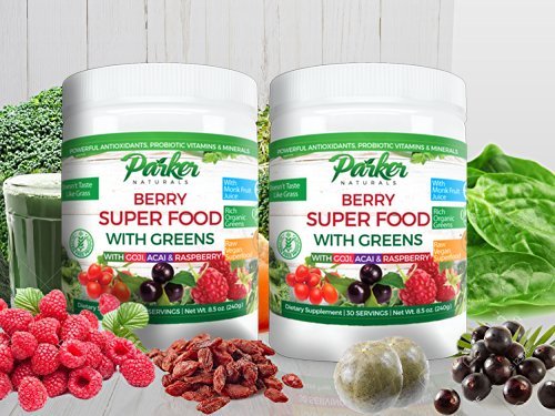 nutrient-rich berry green supplement blend
