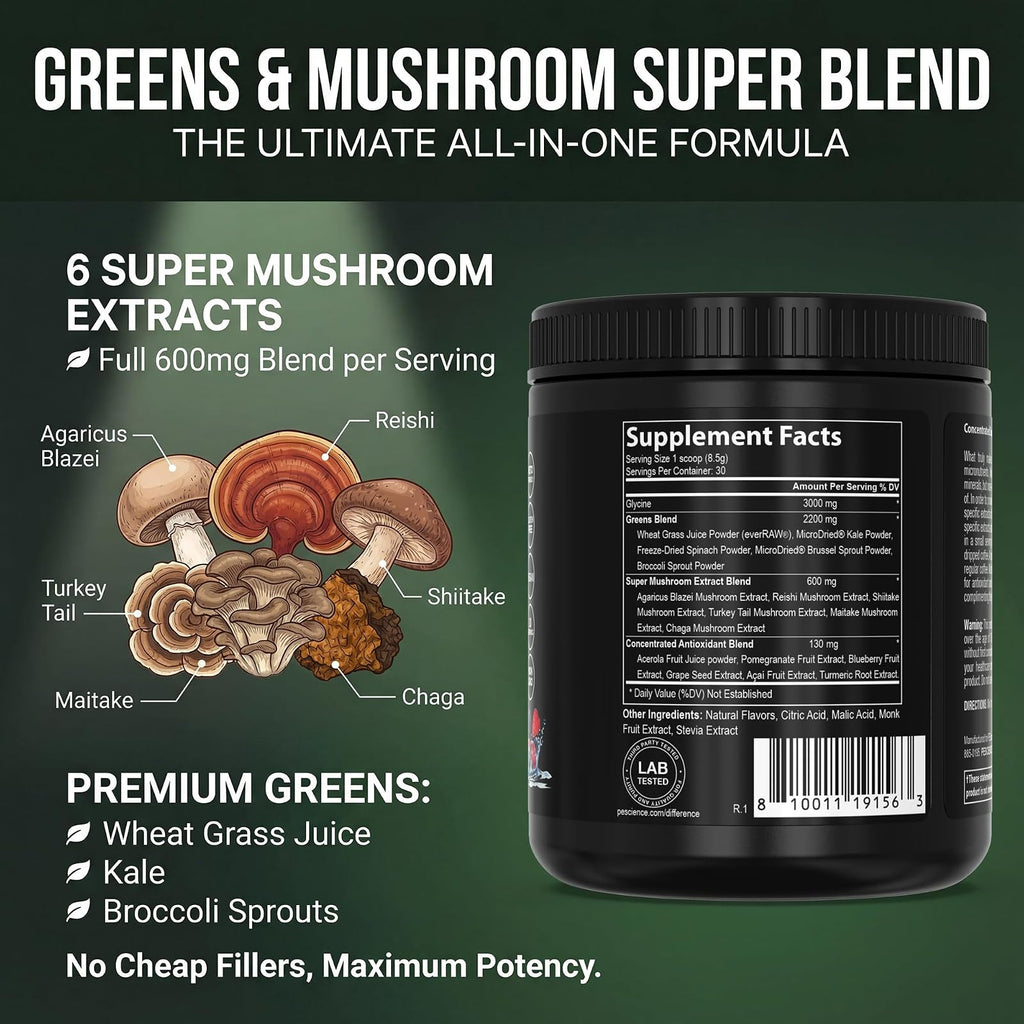 nutrient-rich berry greens supplement
