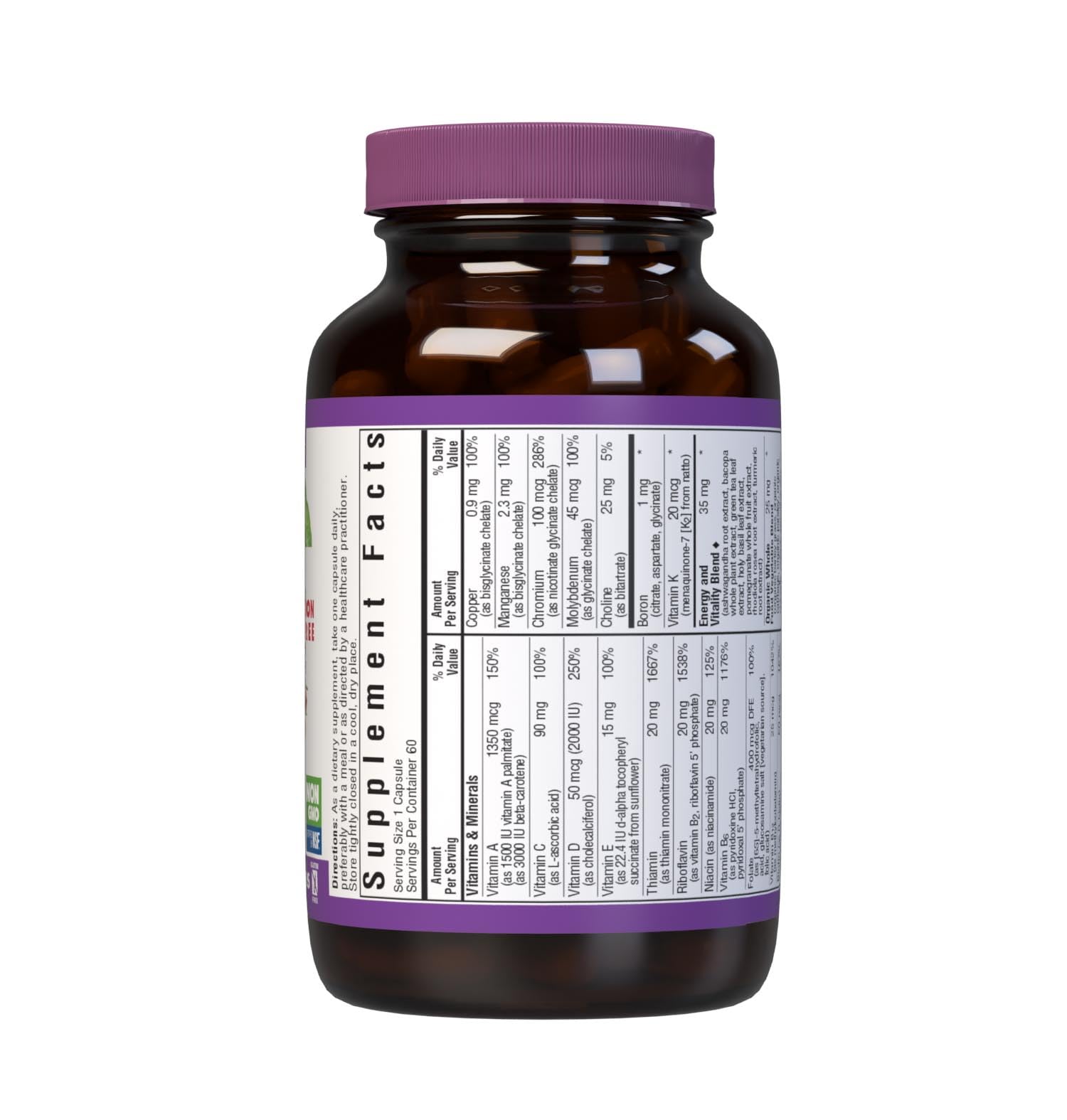 nutrient-rich blended vitamin capsules