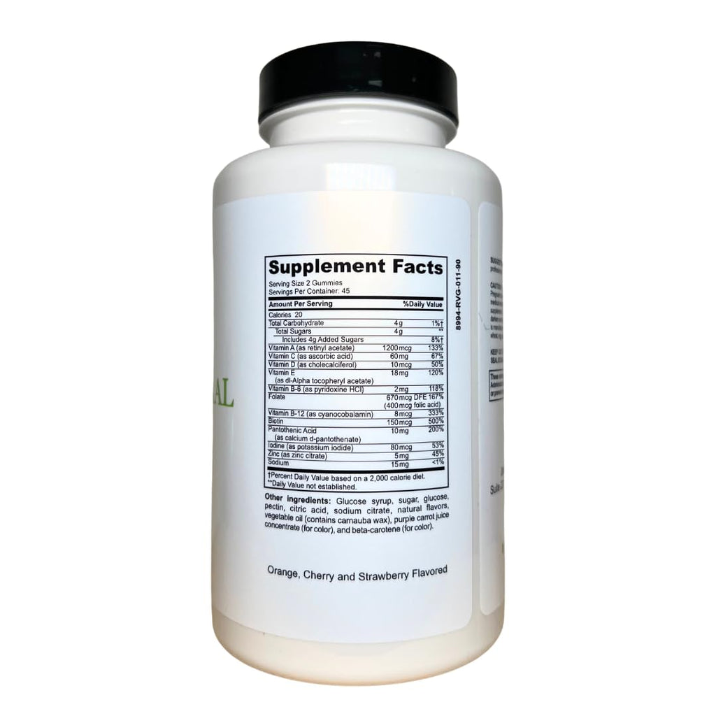 Nutrient-rich blended vitamin gummies