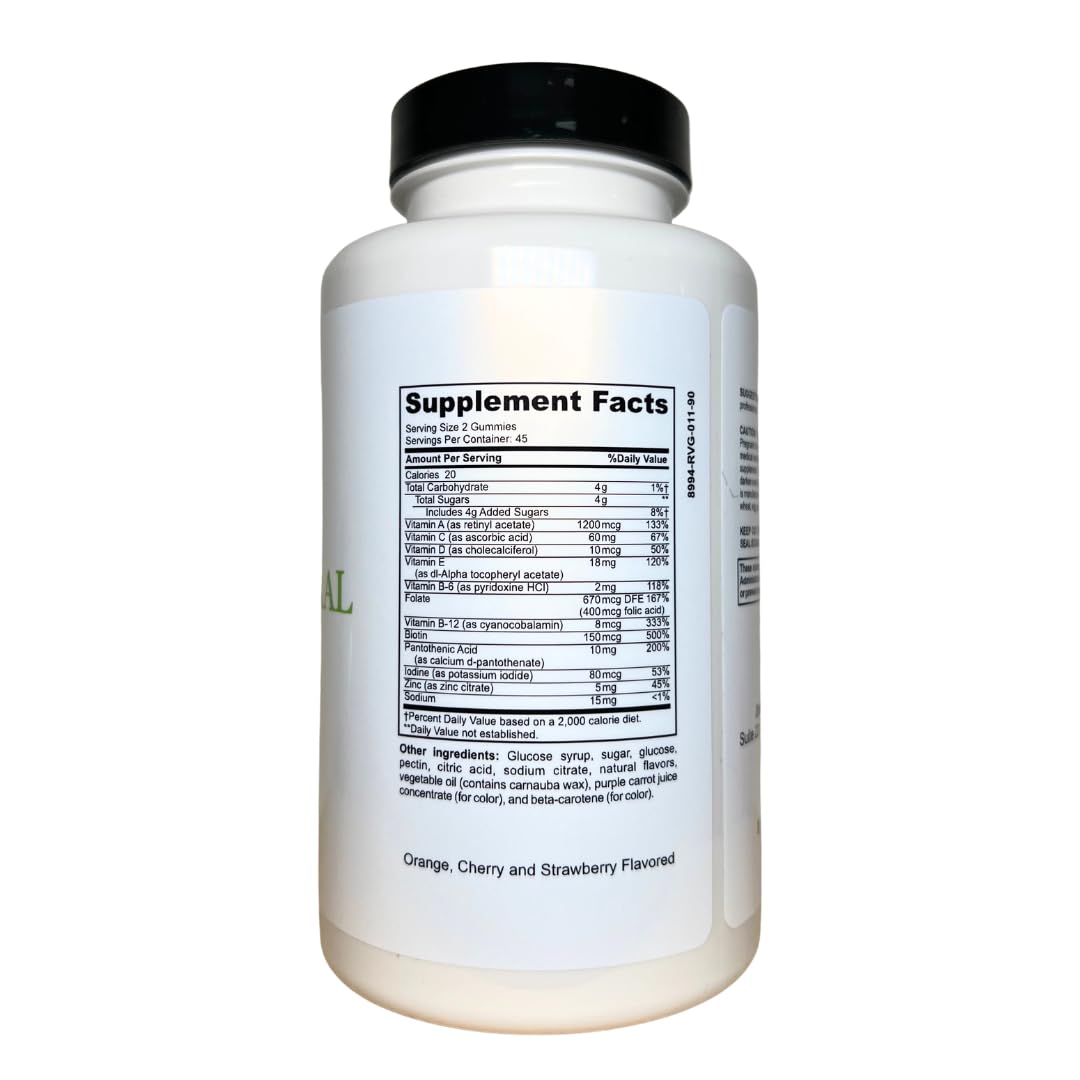 Nutrient-rich blended vitamin gummies
