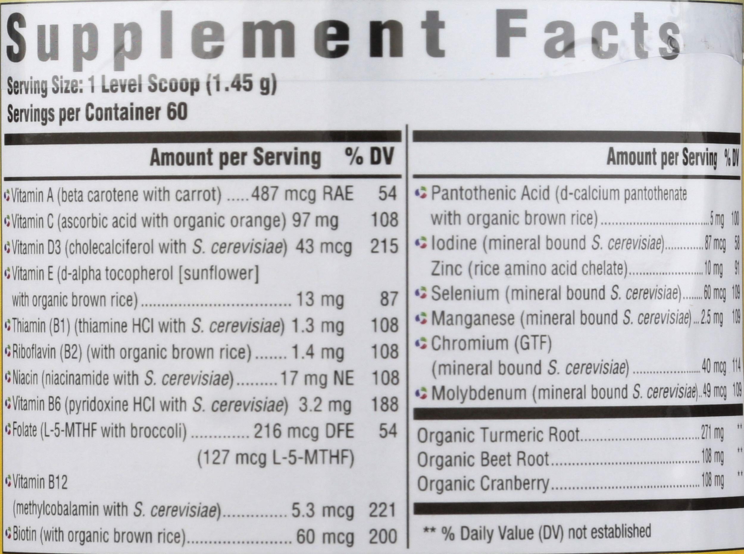 Nutrient-rich blended vitamin powder
