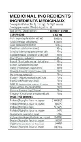 Nutrient-rich blended vitamin superfoods