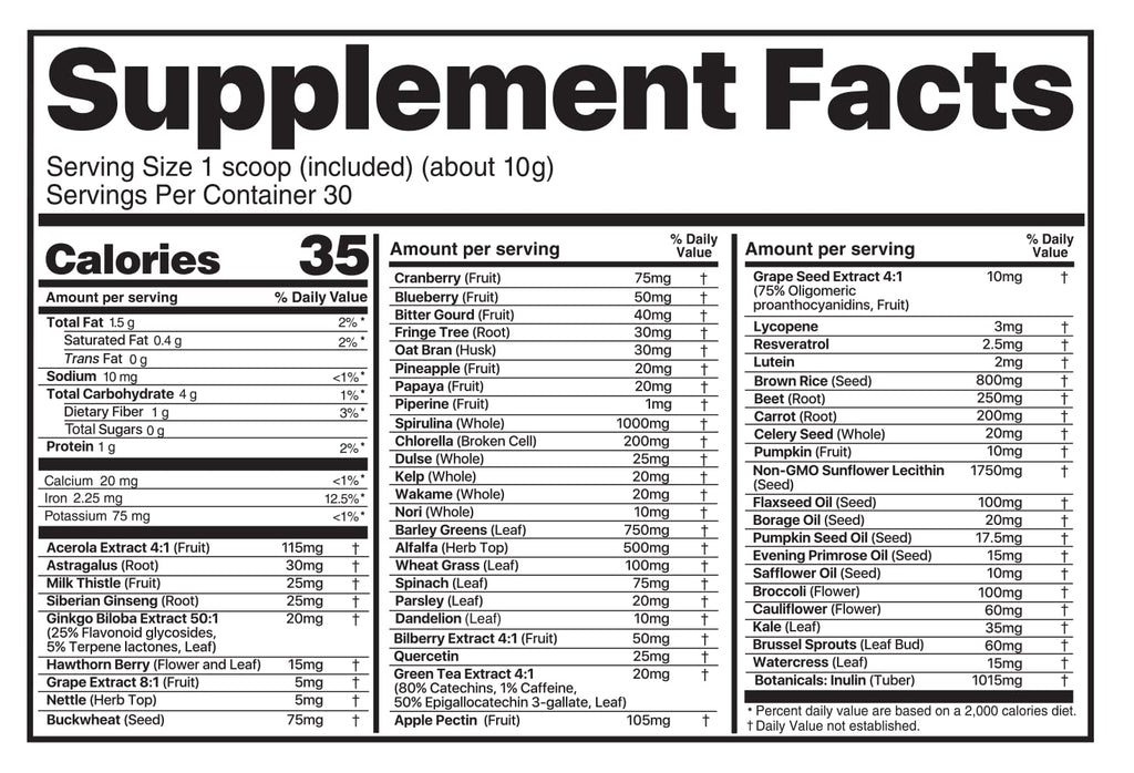 Nutrient-rich blended vitamin supplements