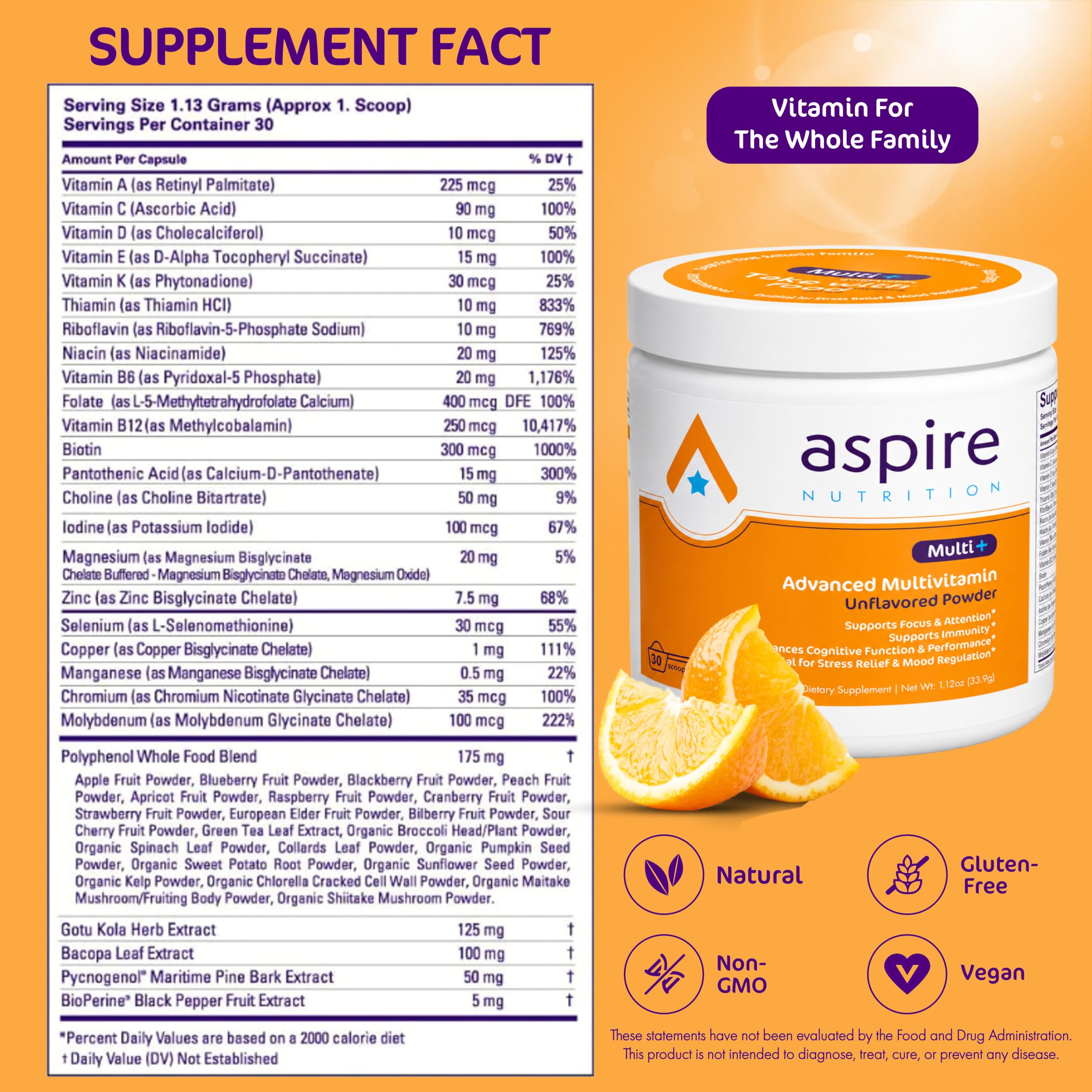 nutrient-rich blended vitamin supplements