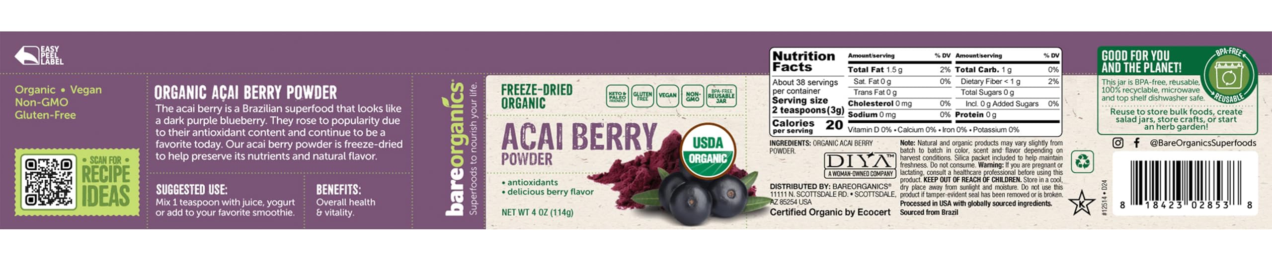 Nutrient-rich blended vitamin supplements