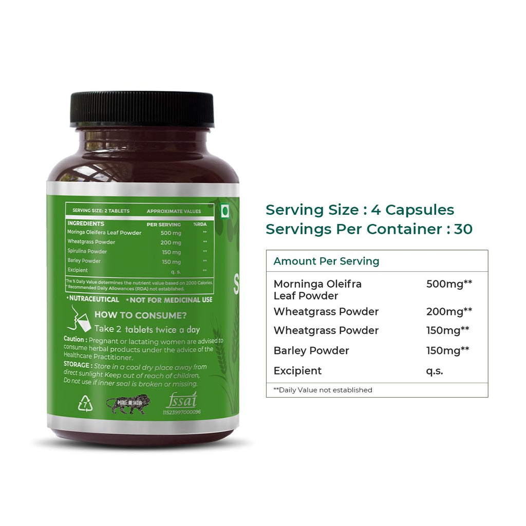 nutrient-rich blended vitamin tablets