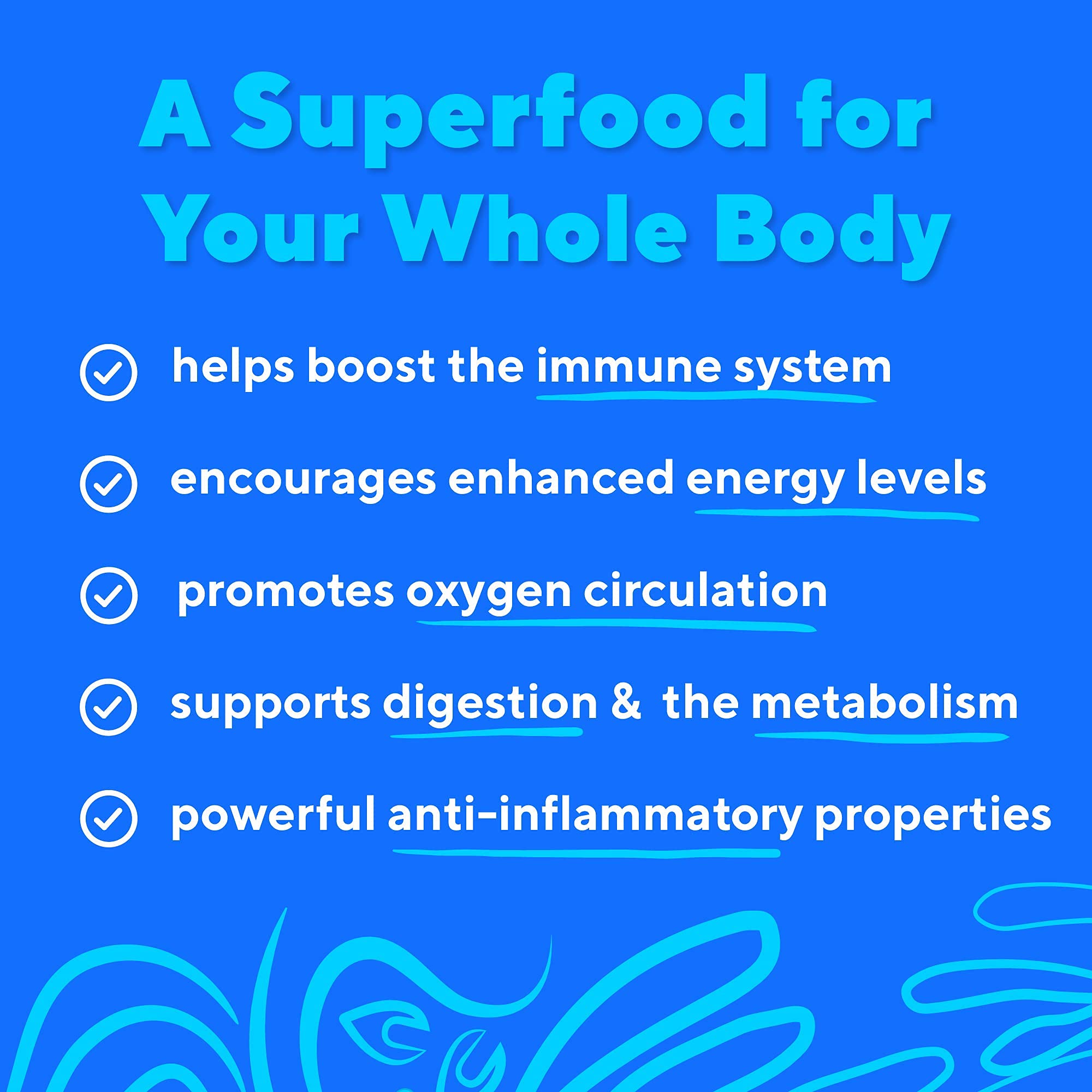 nutrient-rich blue spirulina powder