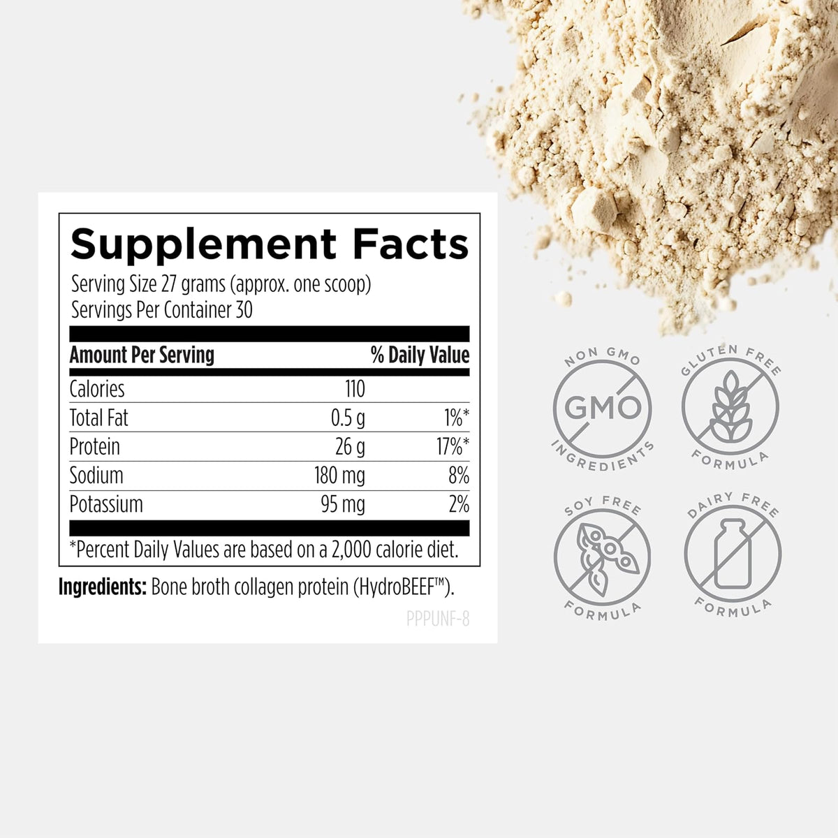 Nutrient-rich bone broth protein for athletes