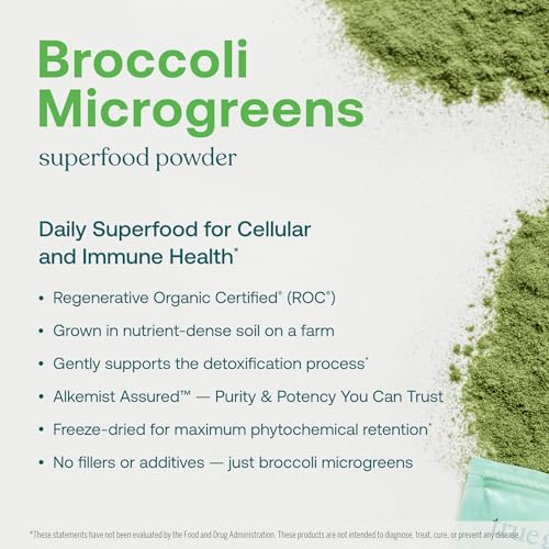 Nutrient-rich broccoli microgreens blend