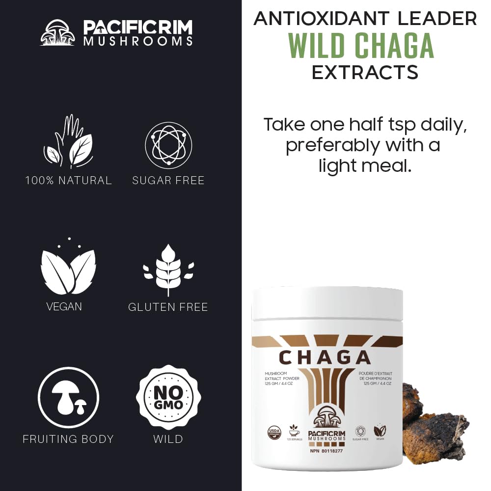 nutrient-rich chaga for vitality