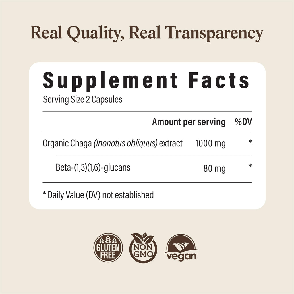nutrient-rich chaga mushrooms for vitality