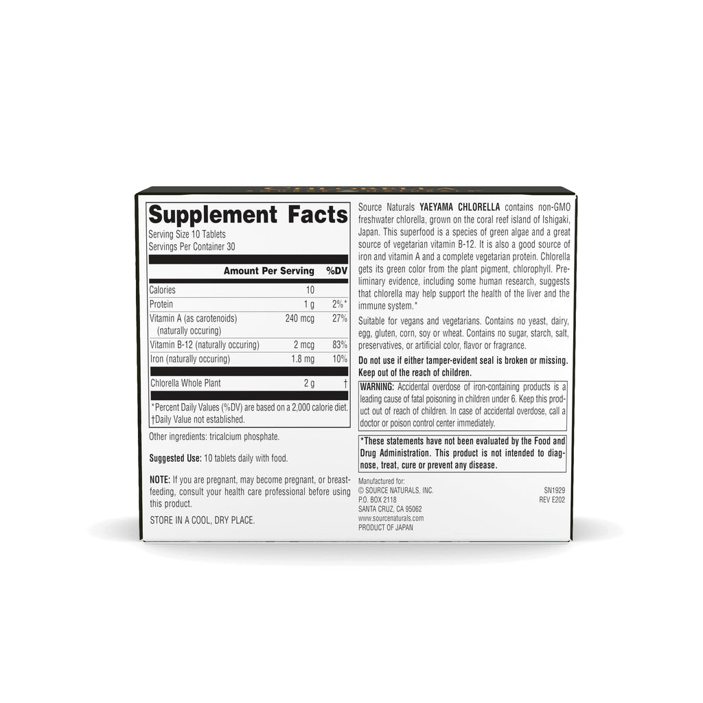 nutrient-rich chlorella for overall health
