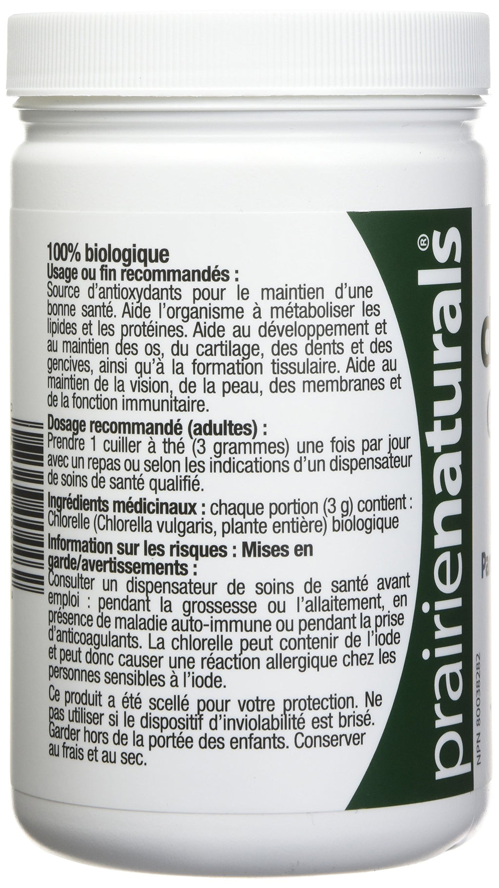 nutrient-rich chlorella plant powder