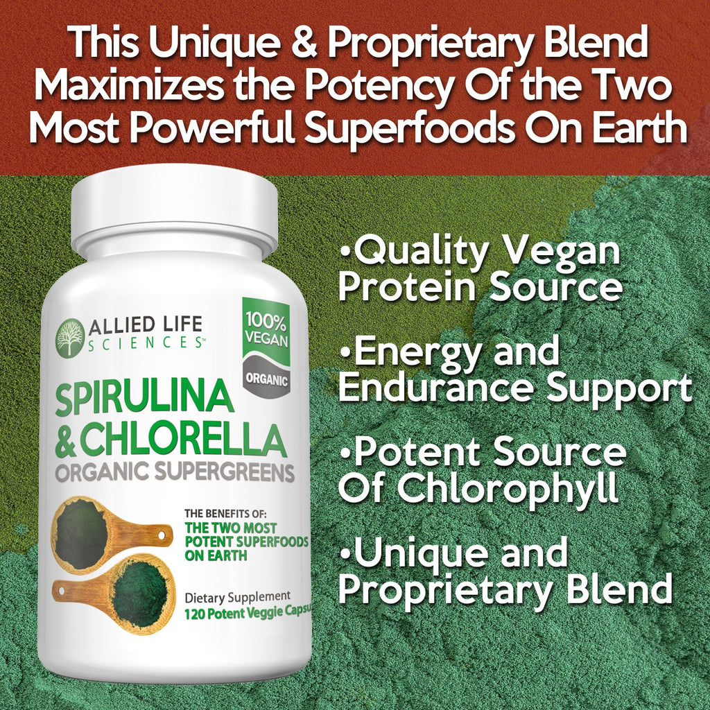 nutrient-rich chlorella spirulina formula