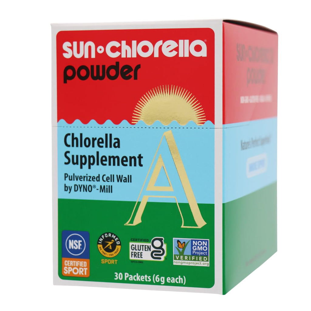 Nutrient-rich chlorella superfood packets