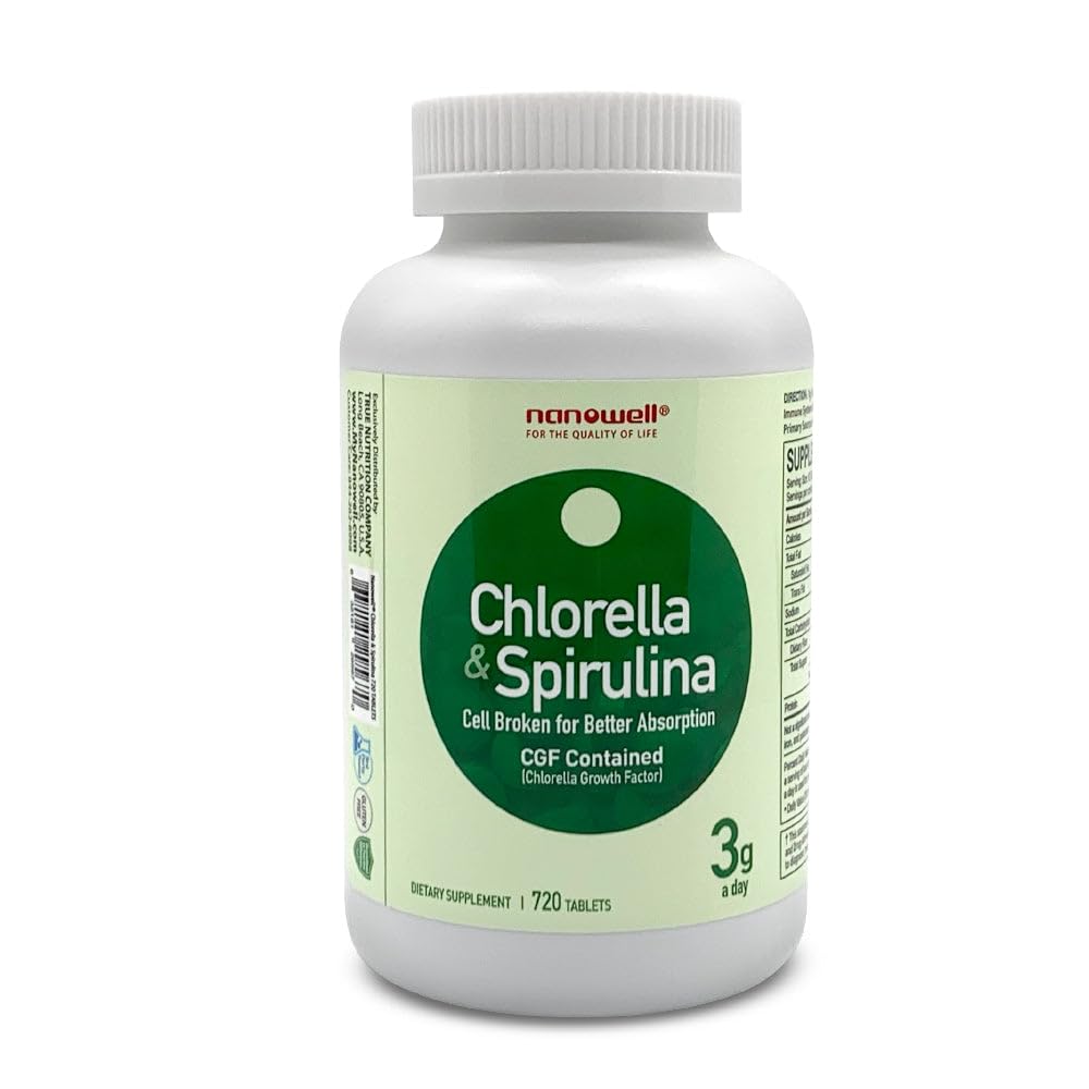 nutrient-rich chlorella supplement tablets