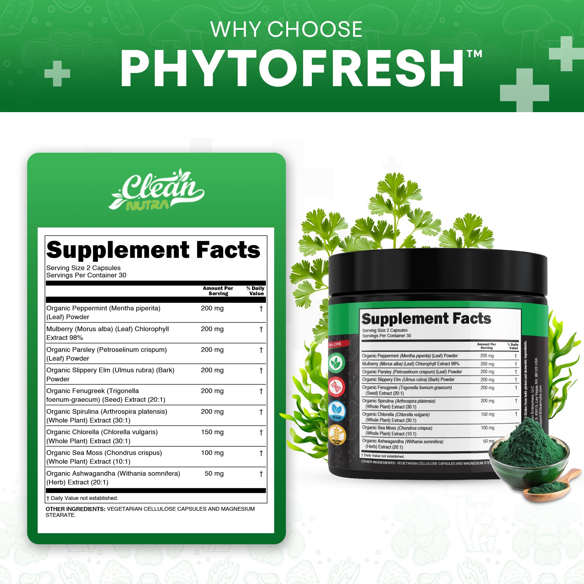 nutrient-rich chlorophyll for body detox