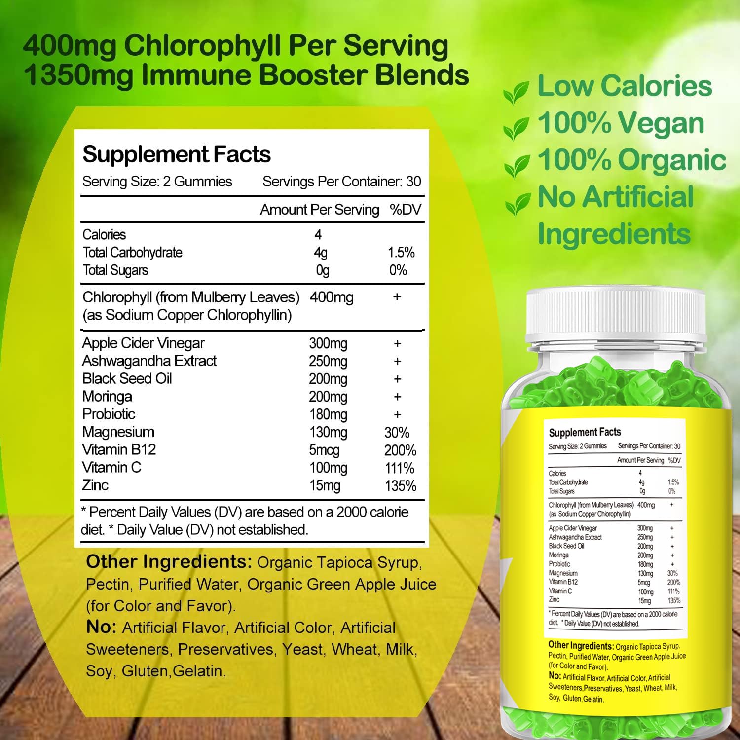 nutrient-rich chlorophyll for overall health