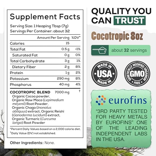 nutrient-rich chocolate mushroom mix