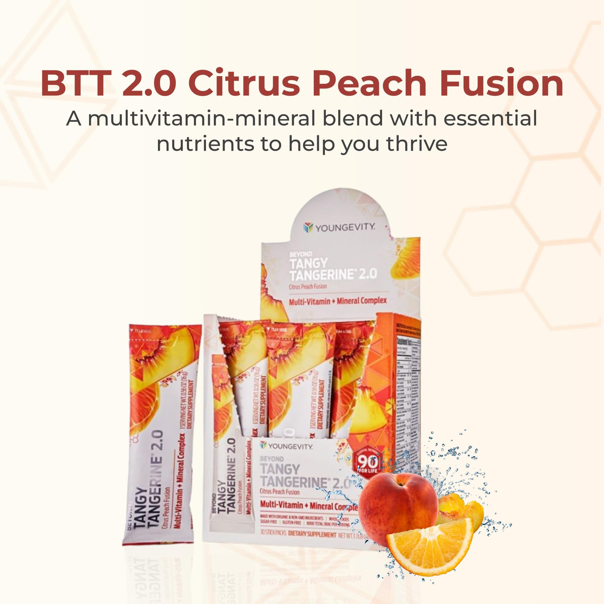 Nutrient-rich citrus peach infusion