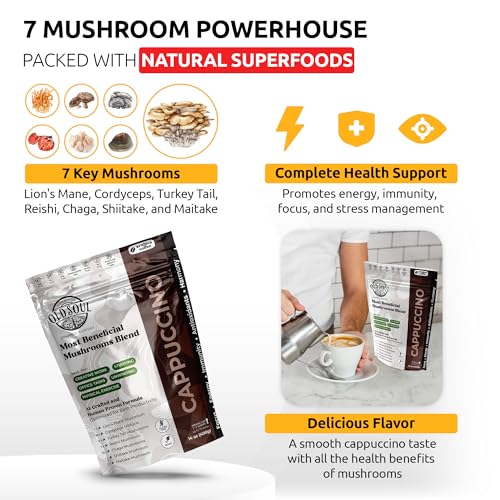 nutrient-rich coffee blend with mushrooms