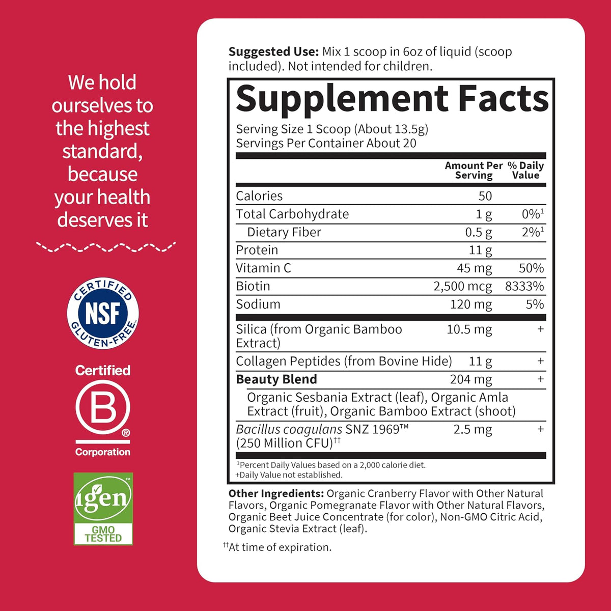 Nutrient-rich collagen for wellness