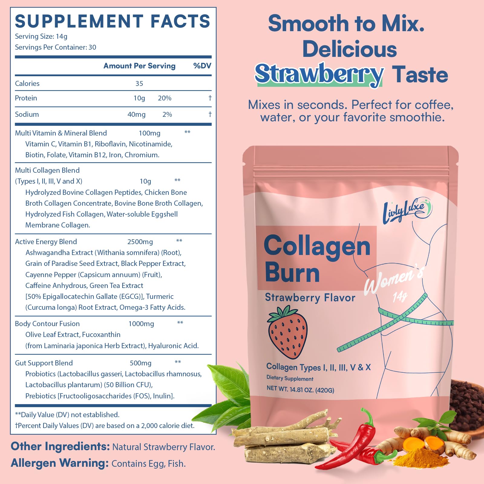 Nutrient-rich collagen powder for vitality